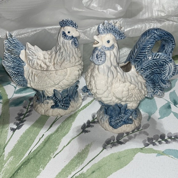 bella casa | Dining | Bella Casa By Ganz Hen Rooster Sugar And Creamer ...